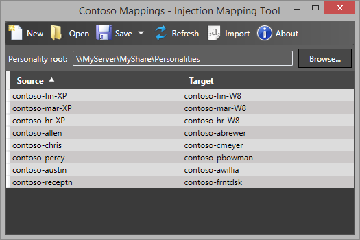 Injection Mapping Files - Migration Manager Automation Guide