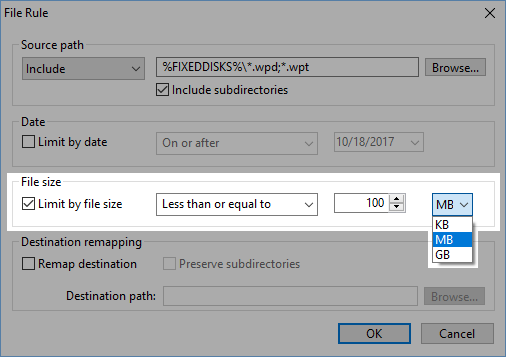 File Rules - Migration Manager User's Guide