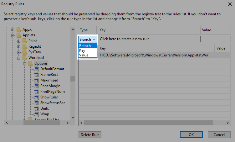 Registry Rules - Migration Manager User's Guide