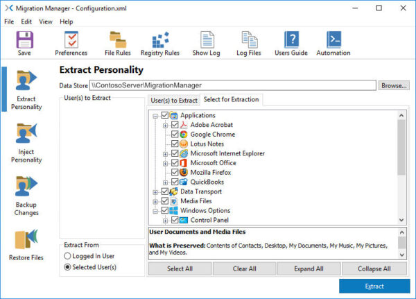 Windows PC Migration Software - and Persona Migration Tool - Tranxition